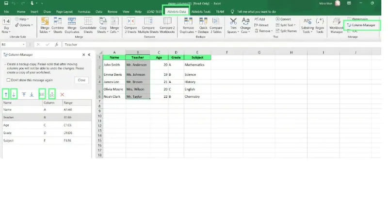5 Easy Ways to Move Columns in Excel (Including an AI Trick) - RowSpeak