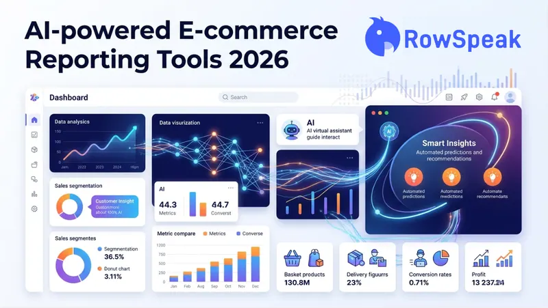 Best AI-Powered E-commerce Dashboard Reporting Tools 2026 | RowSpeak