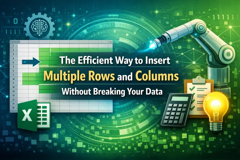 How to Insert Multiple Rows and Columns in Excel | RowSpeak