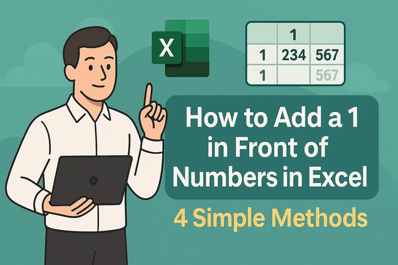 How to Add a 1 in Front of Numbers in Excel | RowSpeak AI Data Analysis