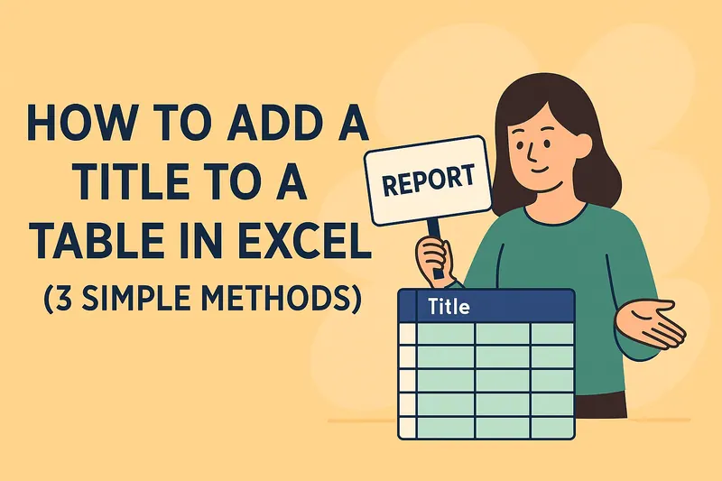 How to Add a Title to a Table in Excel (3 Simple Methods) | RowSpeak AI ...