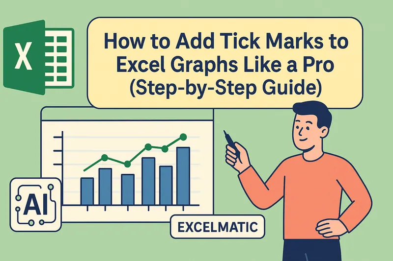 How to Add Tick Marks to an Excel Graph | RowSpeak AI Excel Operation